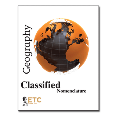 Geography classified nomenclature - Think Education Supplies