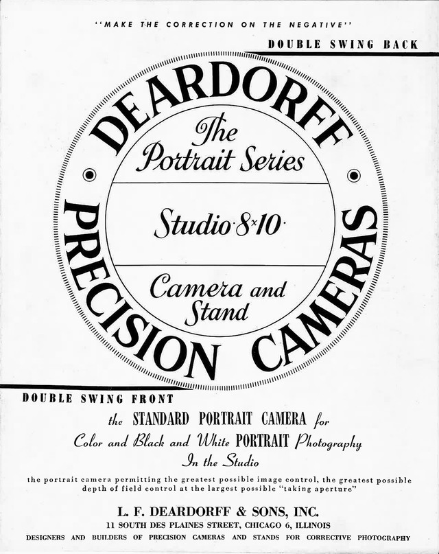 Deardorff Portrait Series Studio 8x10 Camera