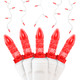 Premium Grade M5 LED Icicle Light - White Wire - 70 Bulbs | Holiday LEDS