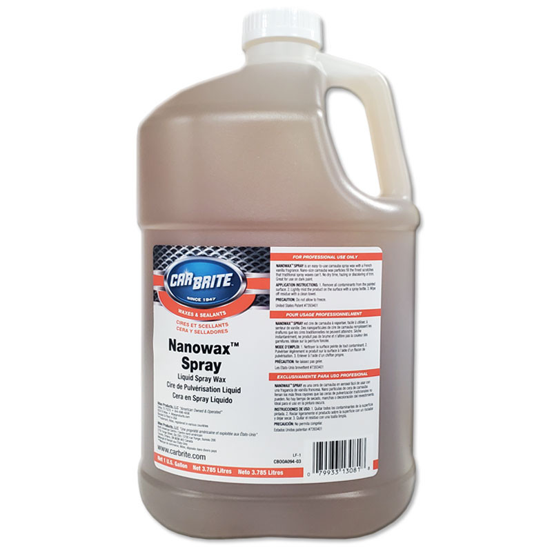 CAR A094-03, Car Brite NanoWax Spray, Gallon