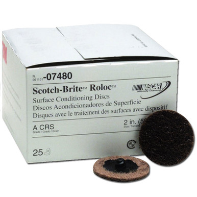 3M 07480, 2 inch, Scotch-Brite Roloc Surface Conditioning Discs | R & E ...