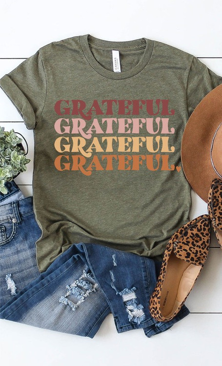 Grateful Tshirt | Graphic Tee | Lavish Boutique