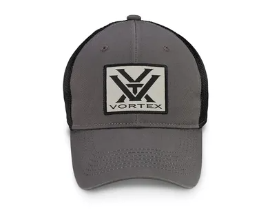 Cap, Vortex, Black, Pewter Mesh - Bad Oscar Shooting Sports