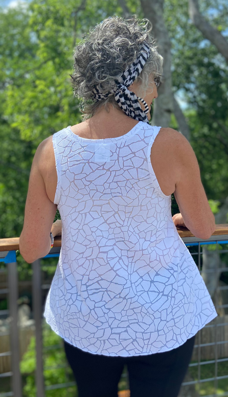 Ace Tank (White Petals) - Hand Jive Store