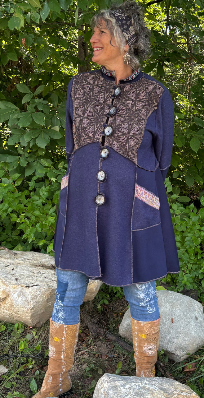 Storyteller Coat — Navy - Hand Jive Store