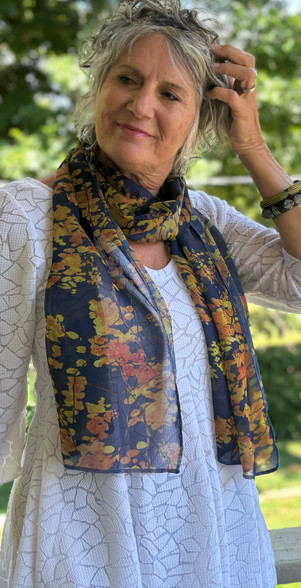 Silk Scarf — October Moon - Hand Jive Store