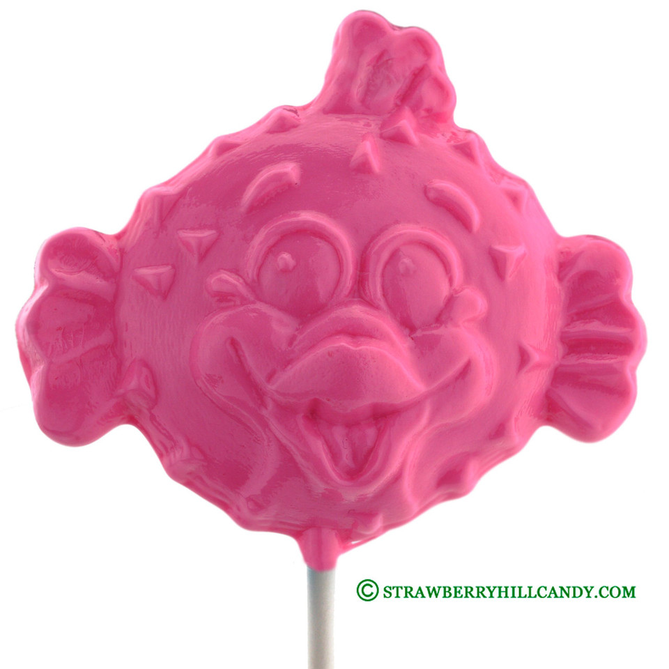 Puffer Fish Lollipop - Strawberry Hill Candy