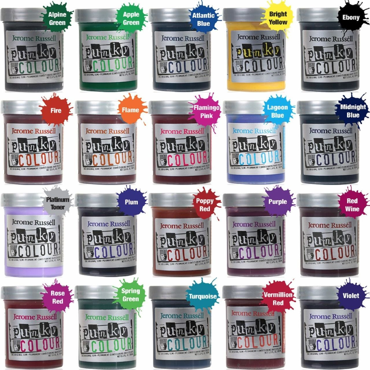 Rose Red Punky Colour Semi Permanent Hair Color - coolcontacts.ca