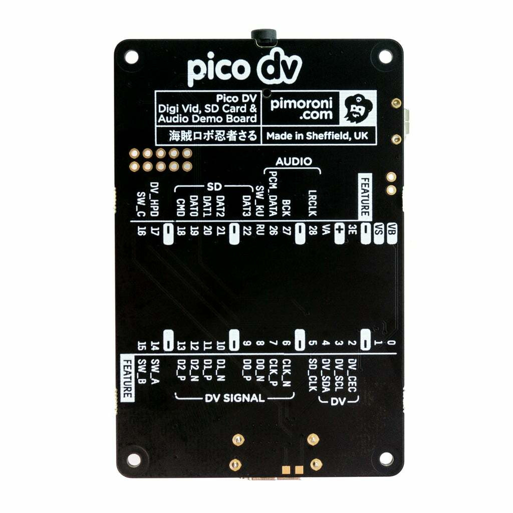 Pimoroni Pico DV Demo Base - PiShop.us