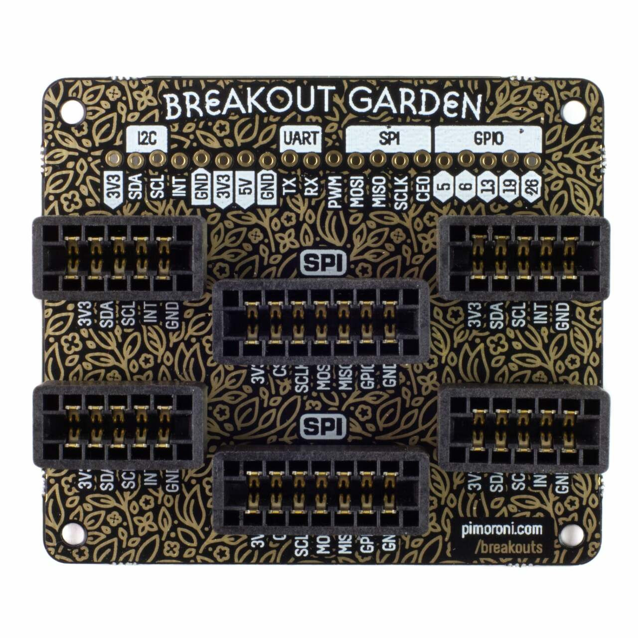 Breakout Garden for Raspberry Pi (I2C + SPI) - PiShop.us