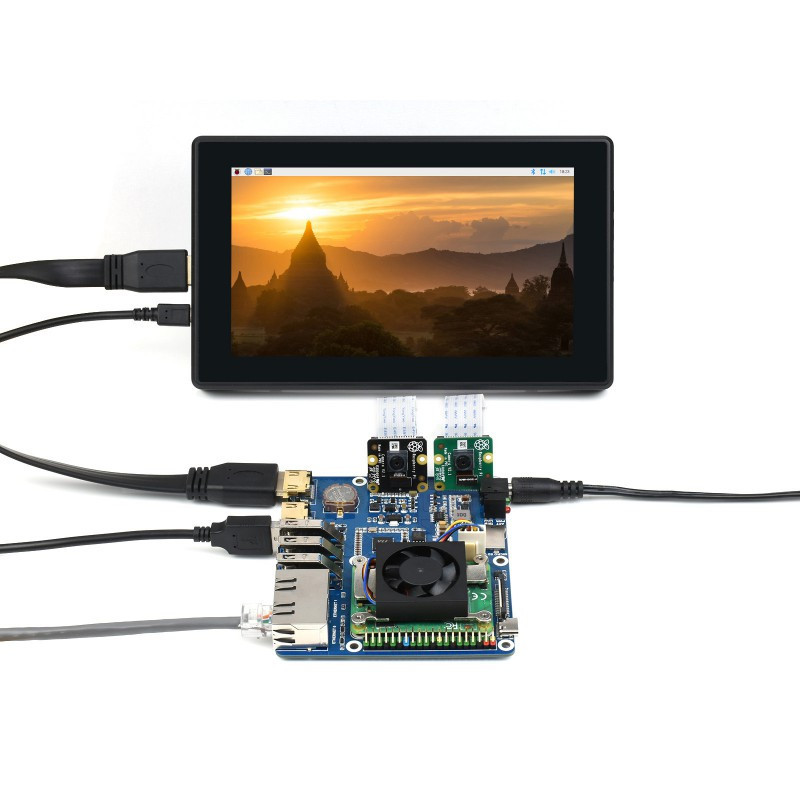 Dual Gigabit Ethernet Base Board Designed for Raspberry Pi CM4 - PiShop.us
