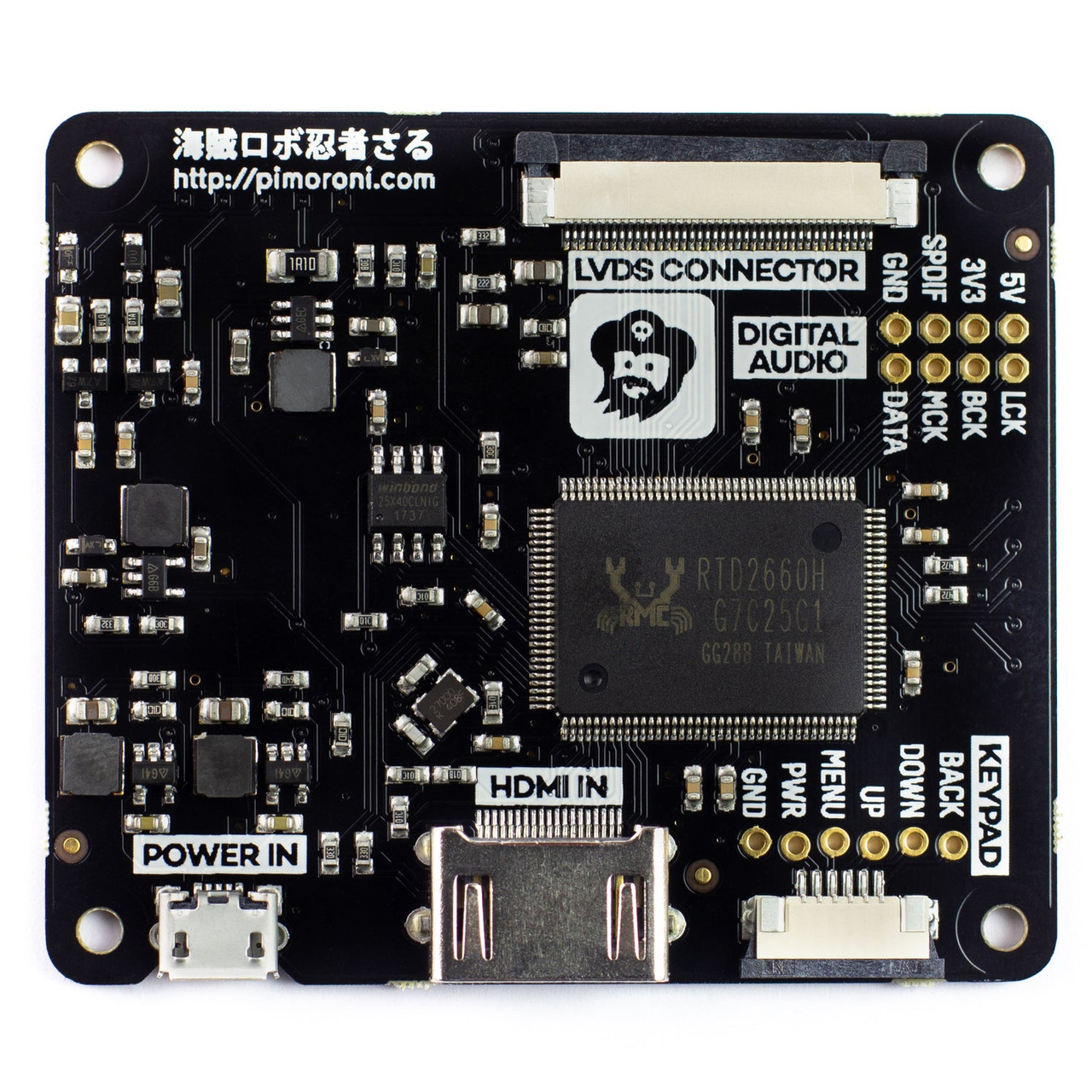HDMI 8" IPS LCD Screen Kit (1024x768) - PiShop.us