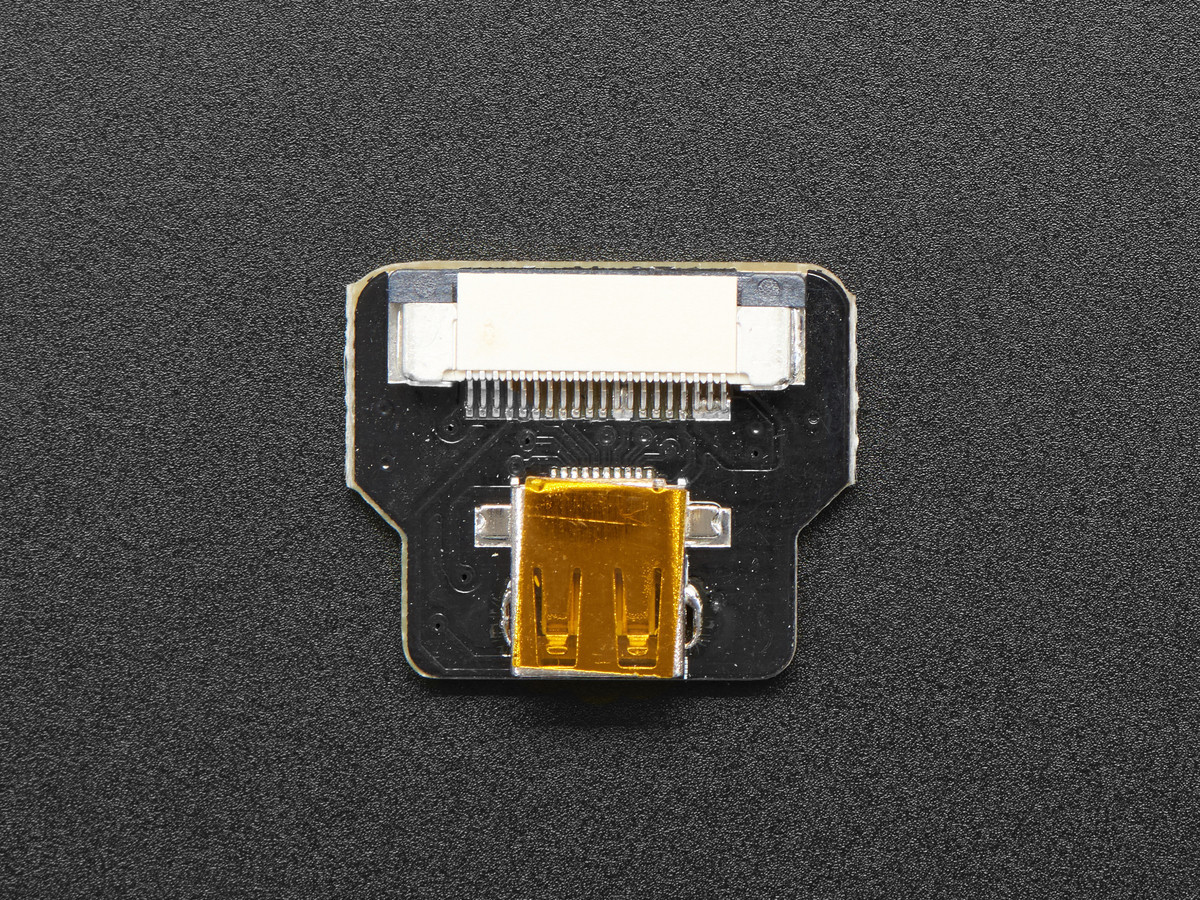 DIY HDMI Cable Parts - Straight Micro HDMI Socket Adapter - PiShop.us