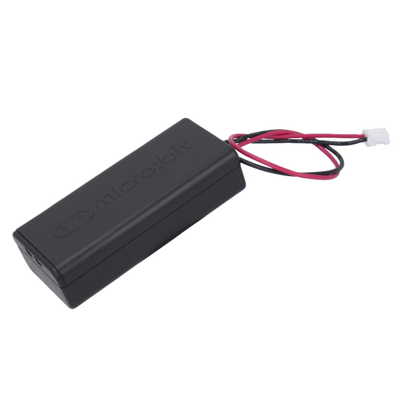 Official micro:bit Battery Box with Switch, x2 AAA, Black - PiShop.us