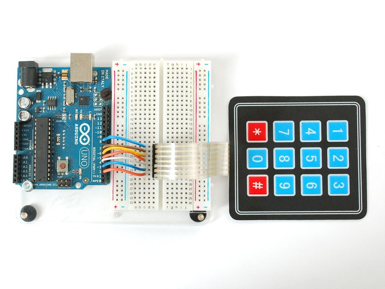 Membrane 3x4 Matrix Keypad + extras - 3x4 - PiShop.us