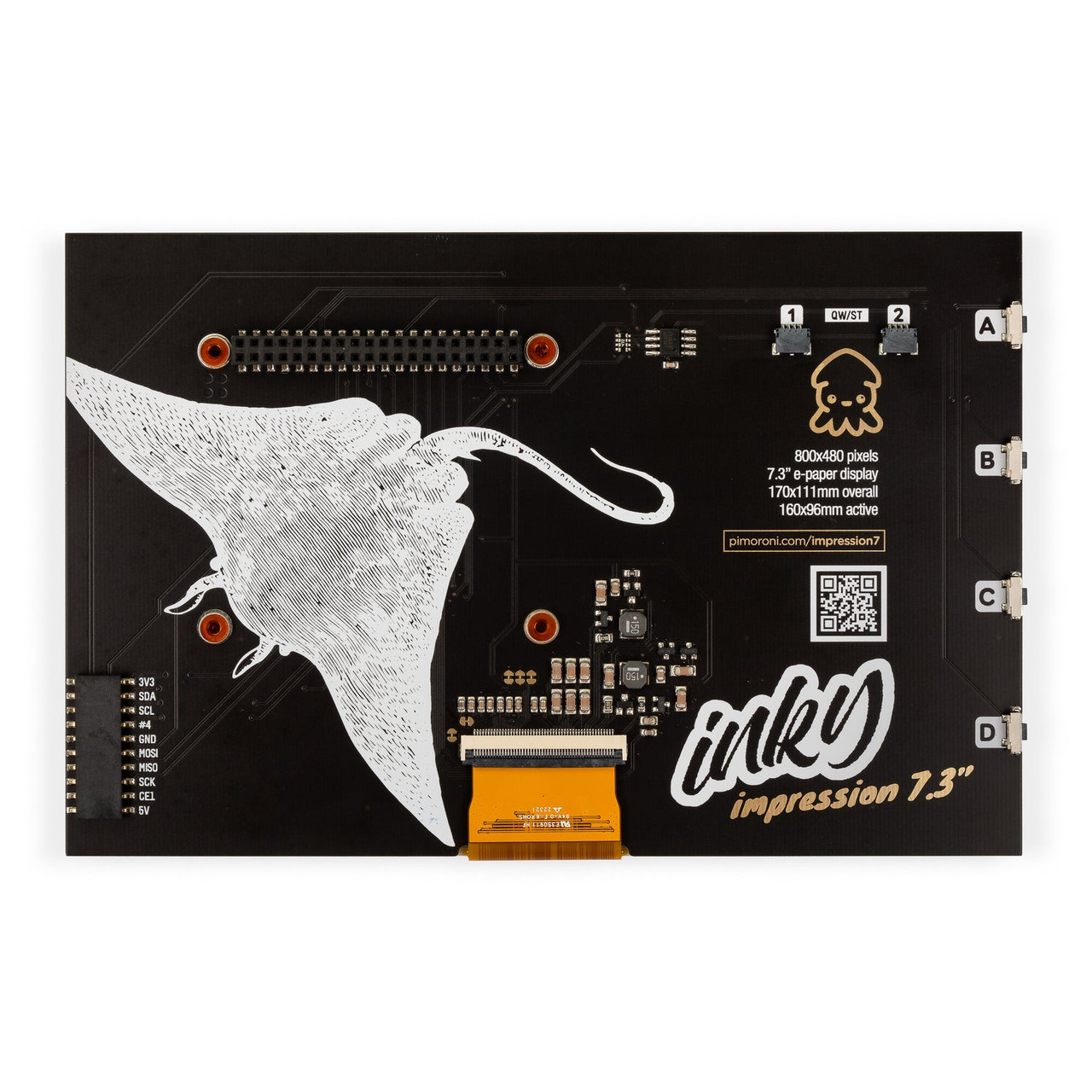 Pimoroni PIM774 - Inky Impression 13.3”, 2025 Edition | PiShop US