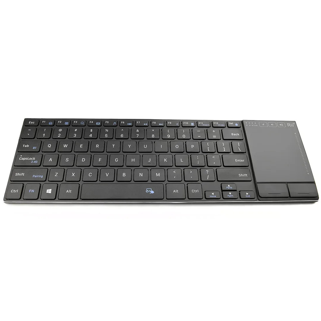 Rii K22 Wireless Bluetooth/2.4G Slim Keyboard w/ Touchpad - PiShop.us