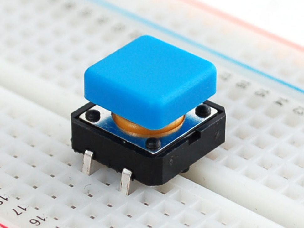 Colorful Square Tactile Button Switch Assortment - 15 pack