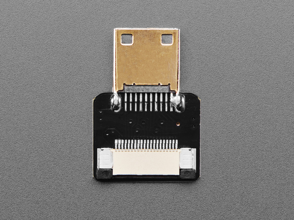 DIY HDMI Cable Parts - Straight Mini HDMI Plug Adapter - PiShop.us