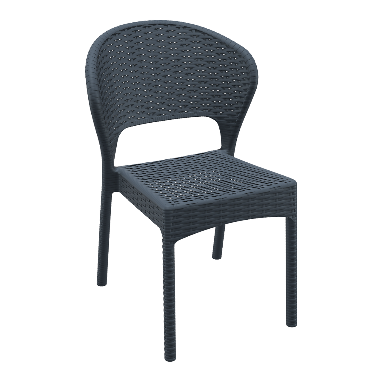 Siesta Exclusive Commercial Polypropylene Modern Outdoor Maya Side Chair