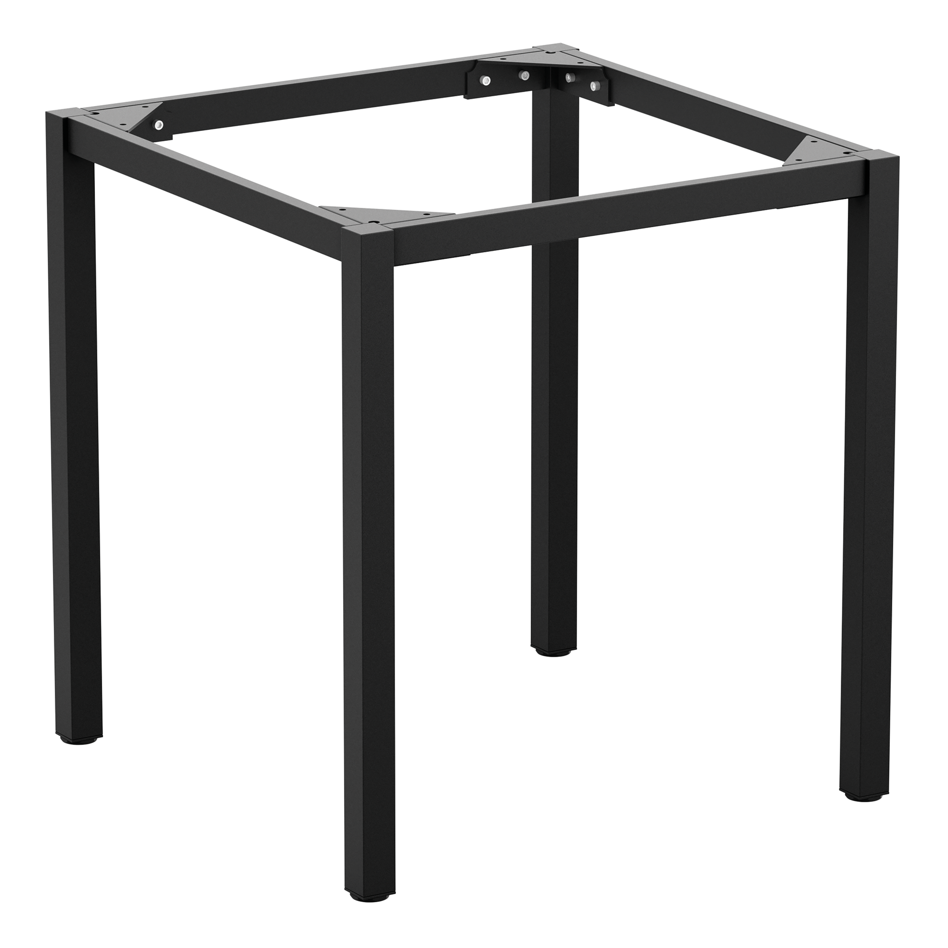 Bison Commercial Black Metal Square Table Base