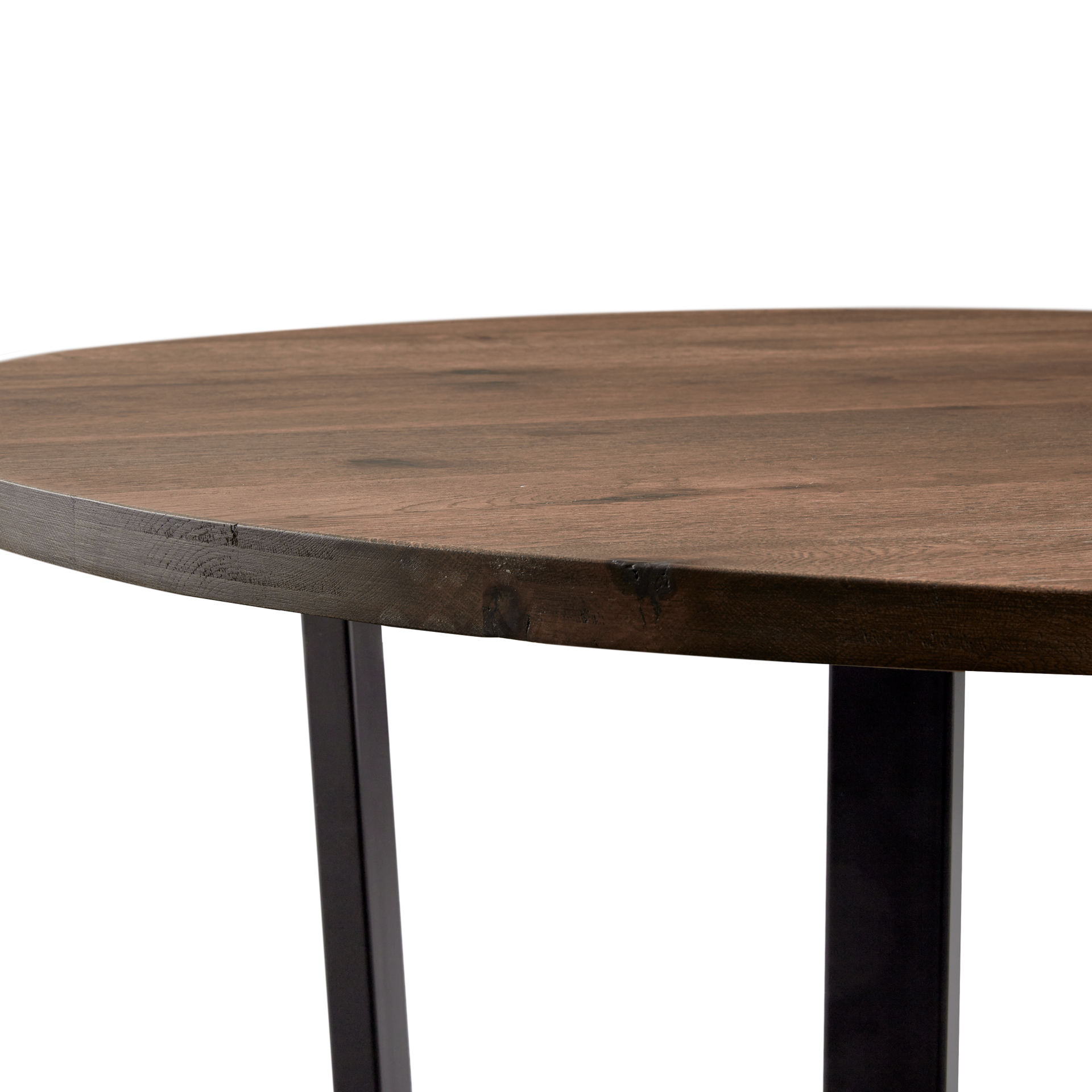 Barnes Dining Table - Rustic 'Smoked' - Eclipse Furniture