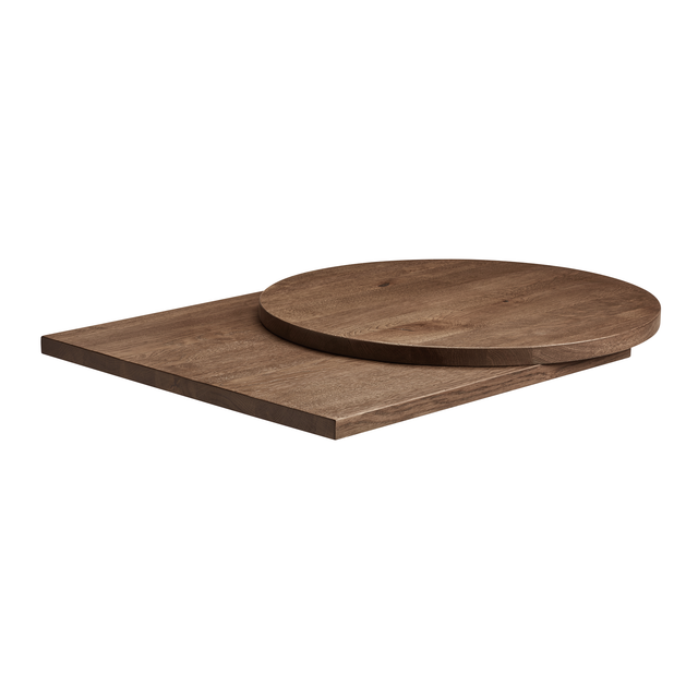 Commercial Solid Oak Table Top in Rustic Antique Effect