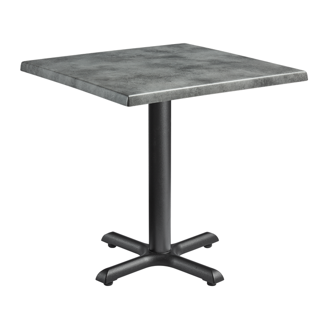 Enduratop Commercial Auto Adjust Round Dining Table with White Carrara ...