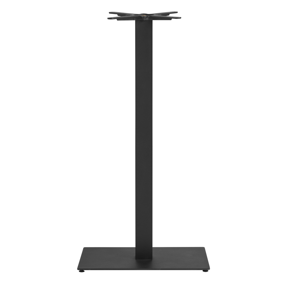 Moderno Commercial Black Metal Small Square Poseur Table Base