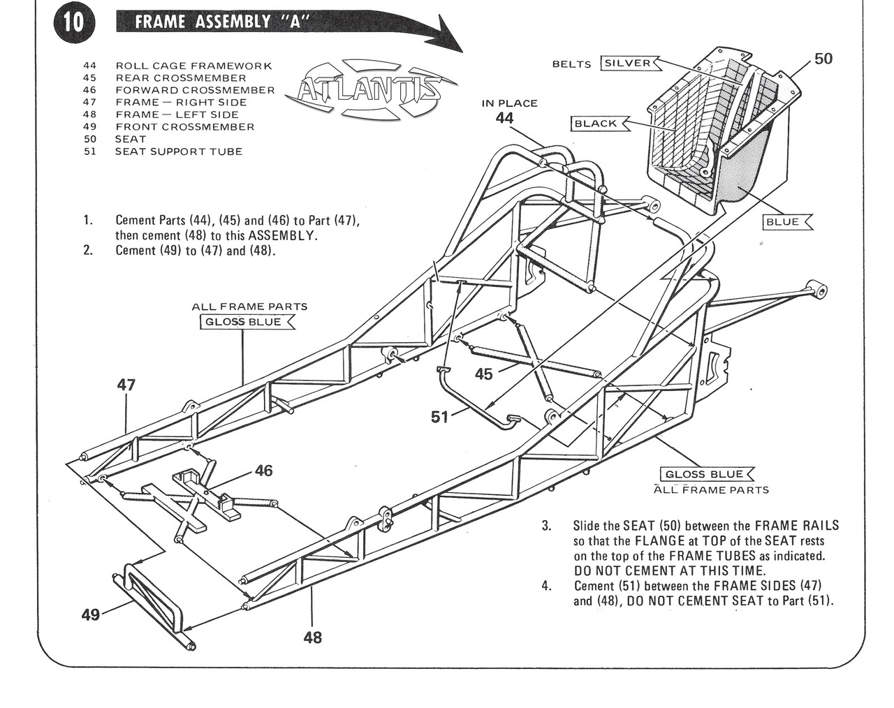 Funny Car Frame Assembly 1/16 Bagged Shot