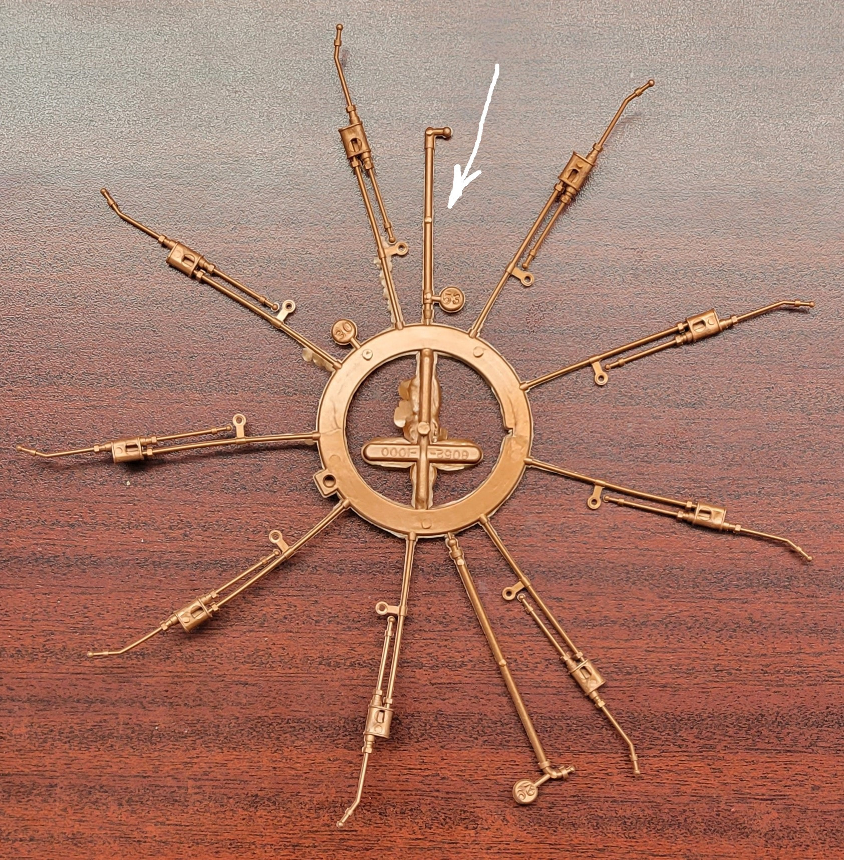 Wright Cyclone Engine 1/12 scale plastic model kit made in the USA