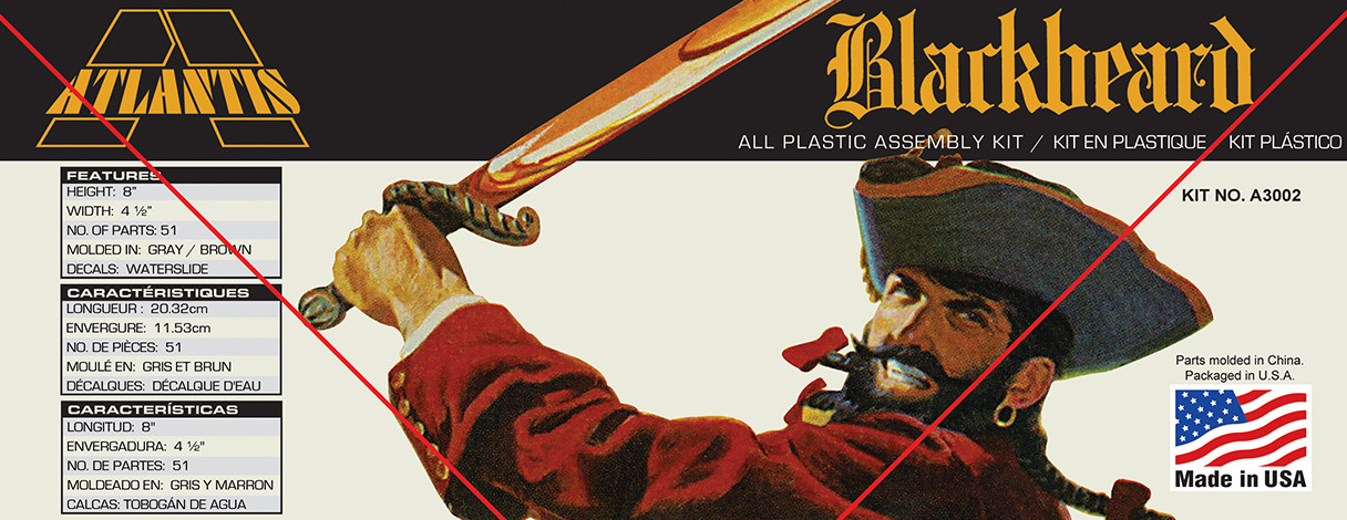 Blackbeard the Bloodthirsty Pirate 1/10 Plastic Model Kit
