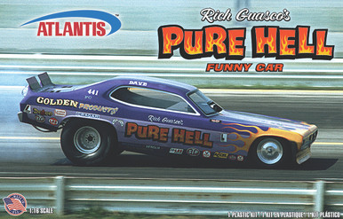 Rich Guasco Pure Hell Funny Car 1:16 Plastic Model Kit | Atlantis Models