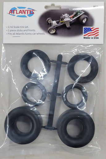 1:16 Funny Car Tire Set (Bagged with Punched Header Card)