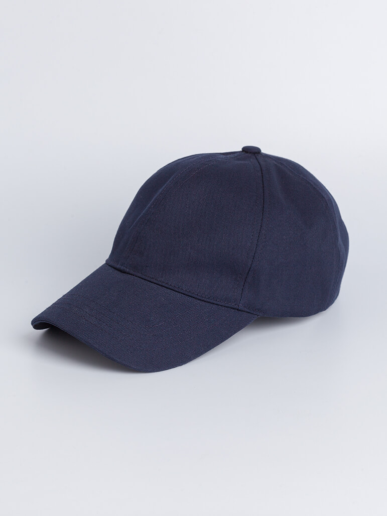 Men's Navy Blue Cotton Baseball Cap | Peter Christian