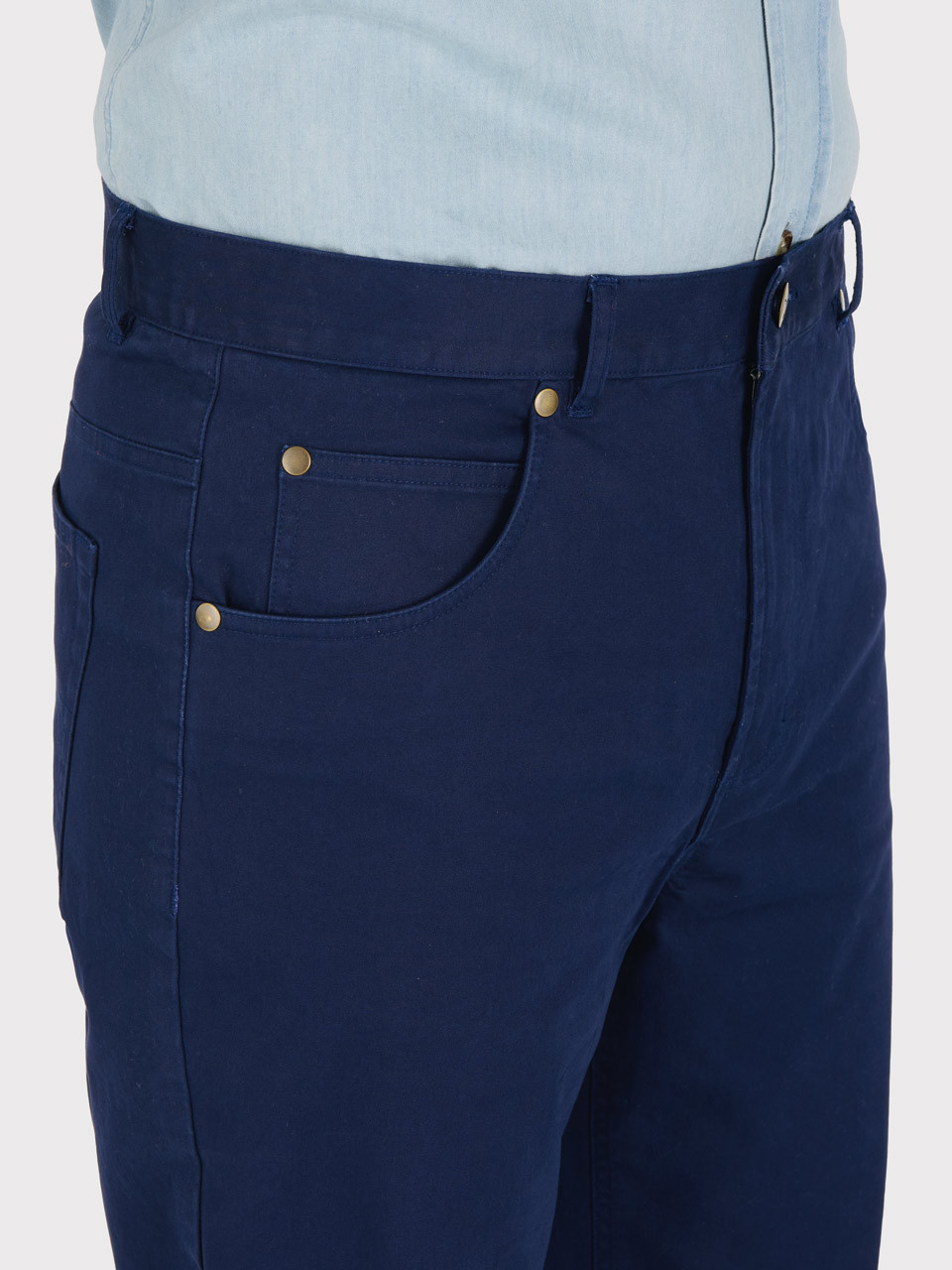 Men's Navy Blue Jeano Trousers | Peter Christian