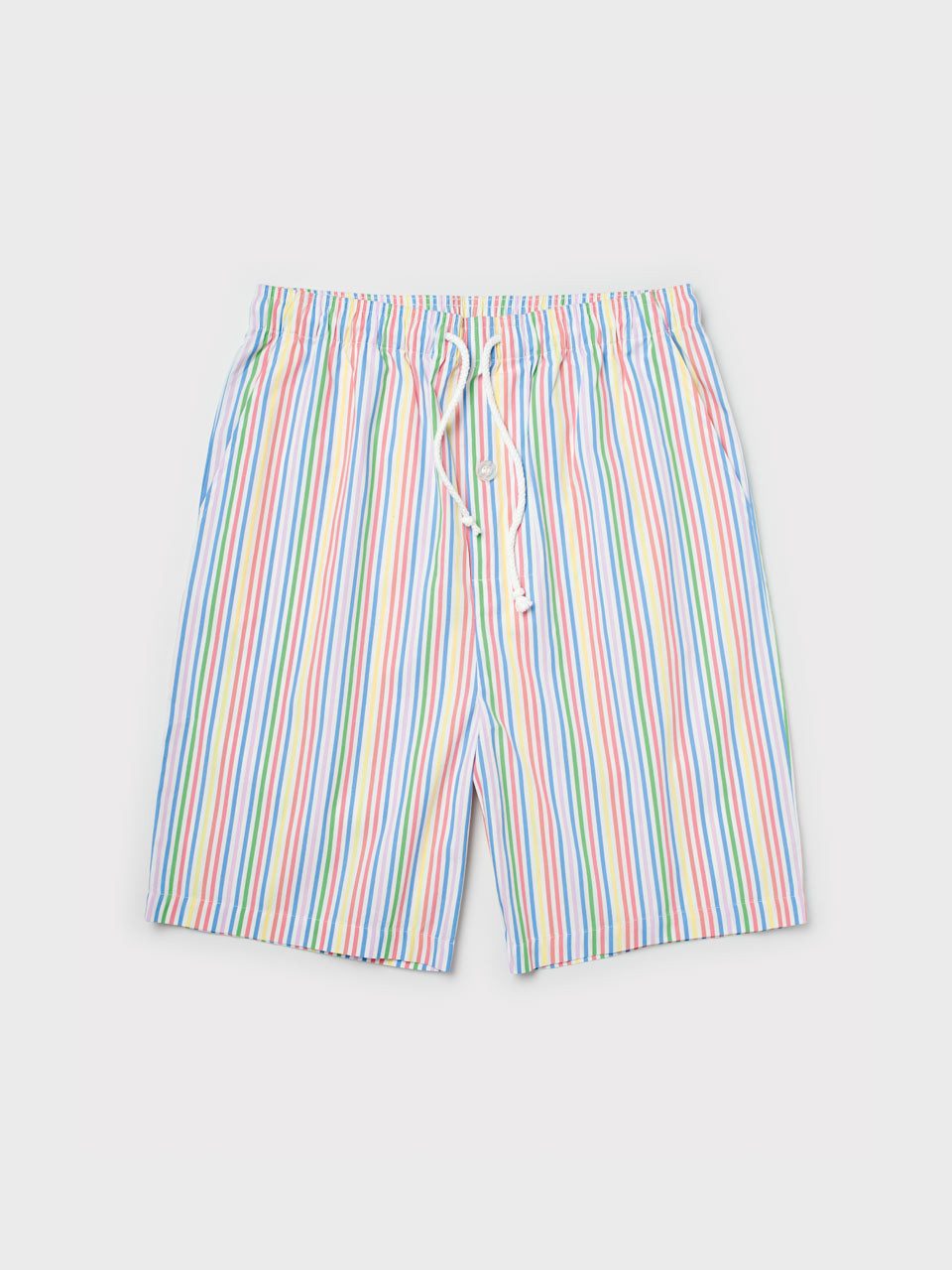 Men's Multicoloured Striped Shorty Pyjamas | Peter Christian