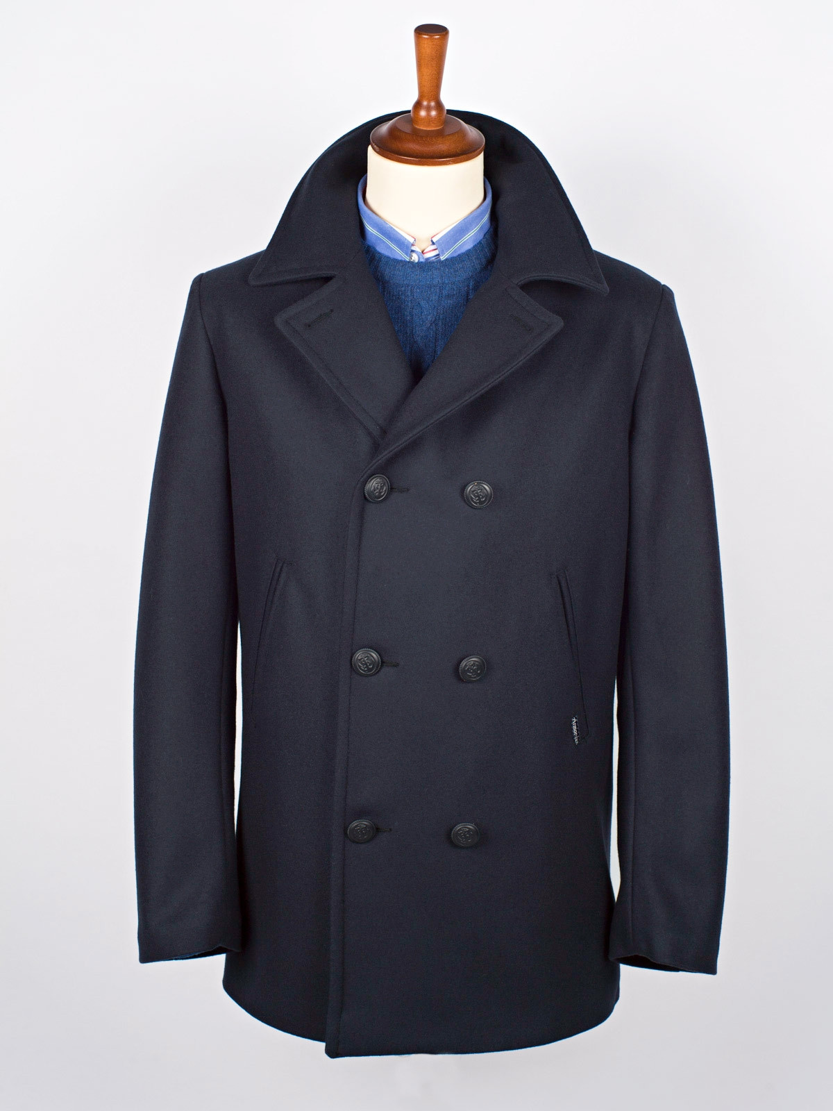 Men's Navy Blue Reefer Jacket | Peter Christian