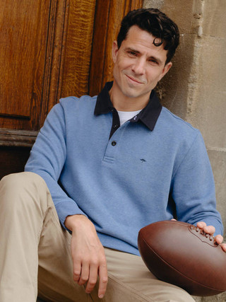 Men's Blue Rugby Shirt | Peter Christian