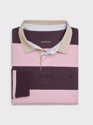 Men's Pink and Purple Striped Rugby Top | Peter Christian