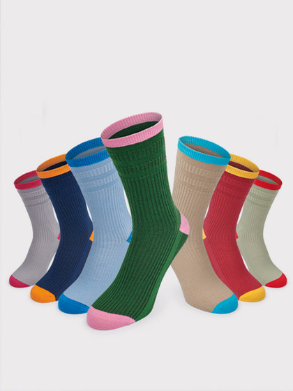 Men's Soft Top 7 Sock Pack - Multi Coloured | Peter Christian
