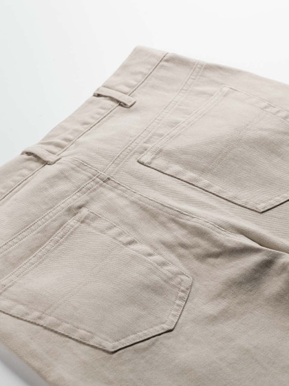 Men's Stone White Drill Jeans | Peter Christian