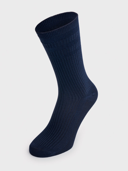 Navy Soft Top Bamboo Socks | Peter Christian