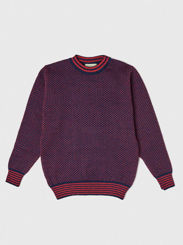 Red Norwegian Jumper 100% Pure Wool | Peter Christian