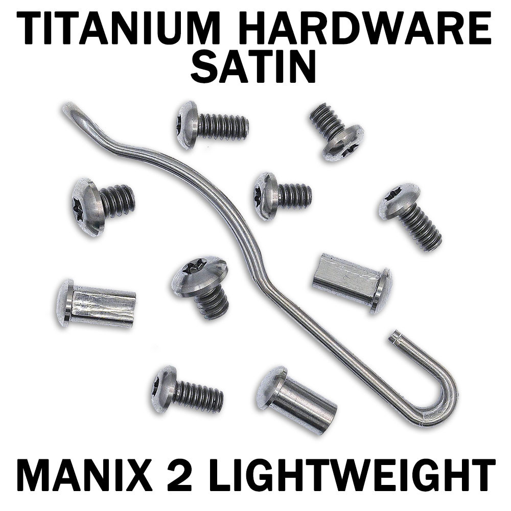 Titanium Replacement Hardware Screw Kit for Spyderco Manix 2 ...