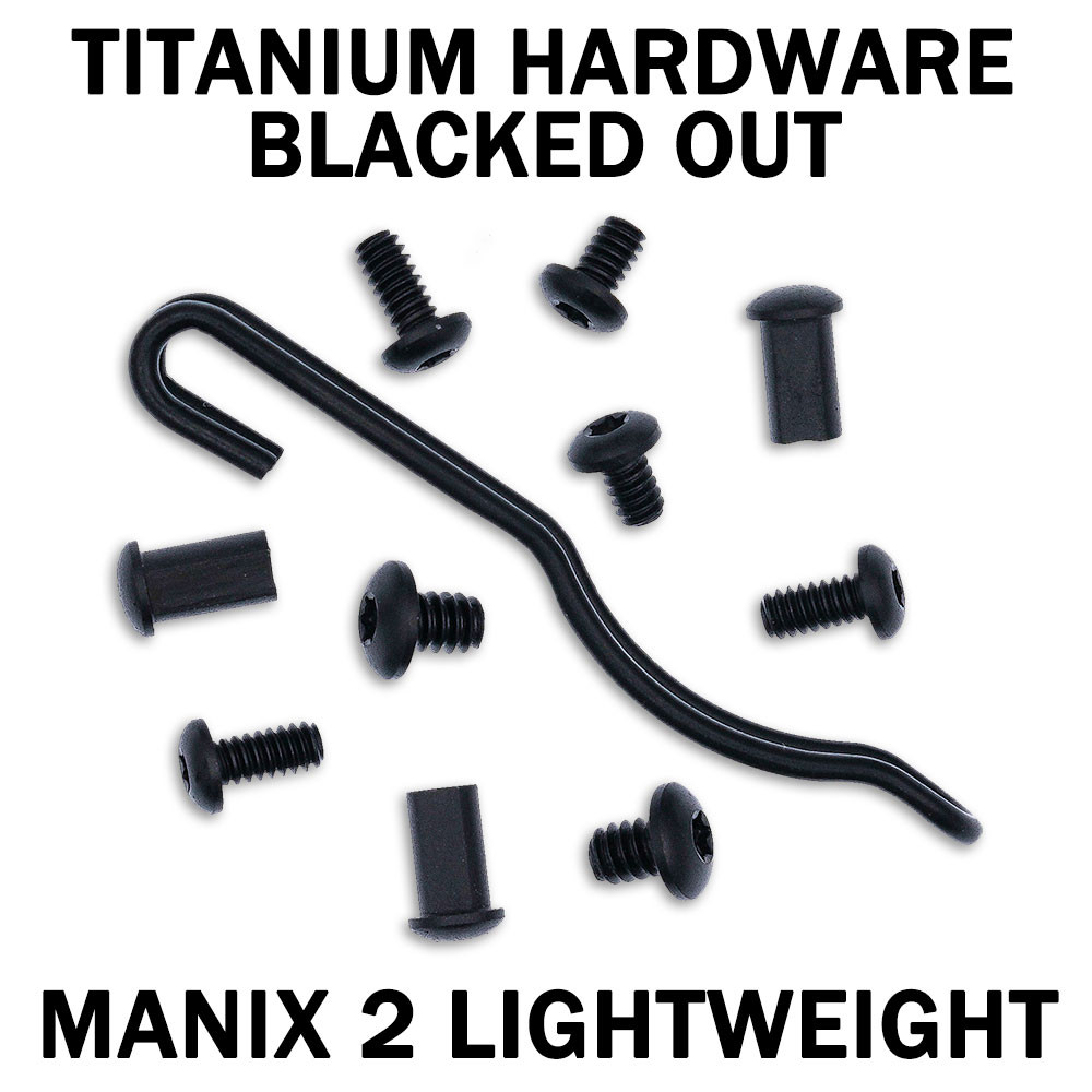 Titanium Replacement Hardware Screw Kit for Spyderco Manix 2 ...