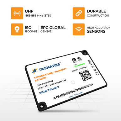 TagMatiks Temperature & Humidity RFID Logger Tag (TAG-S)