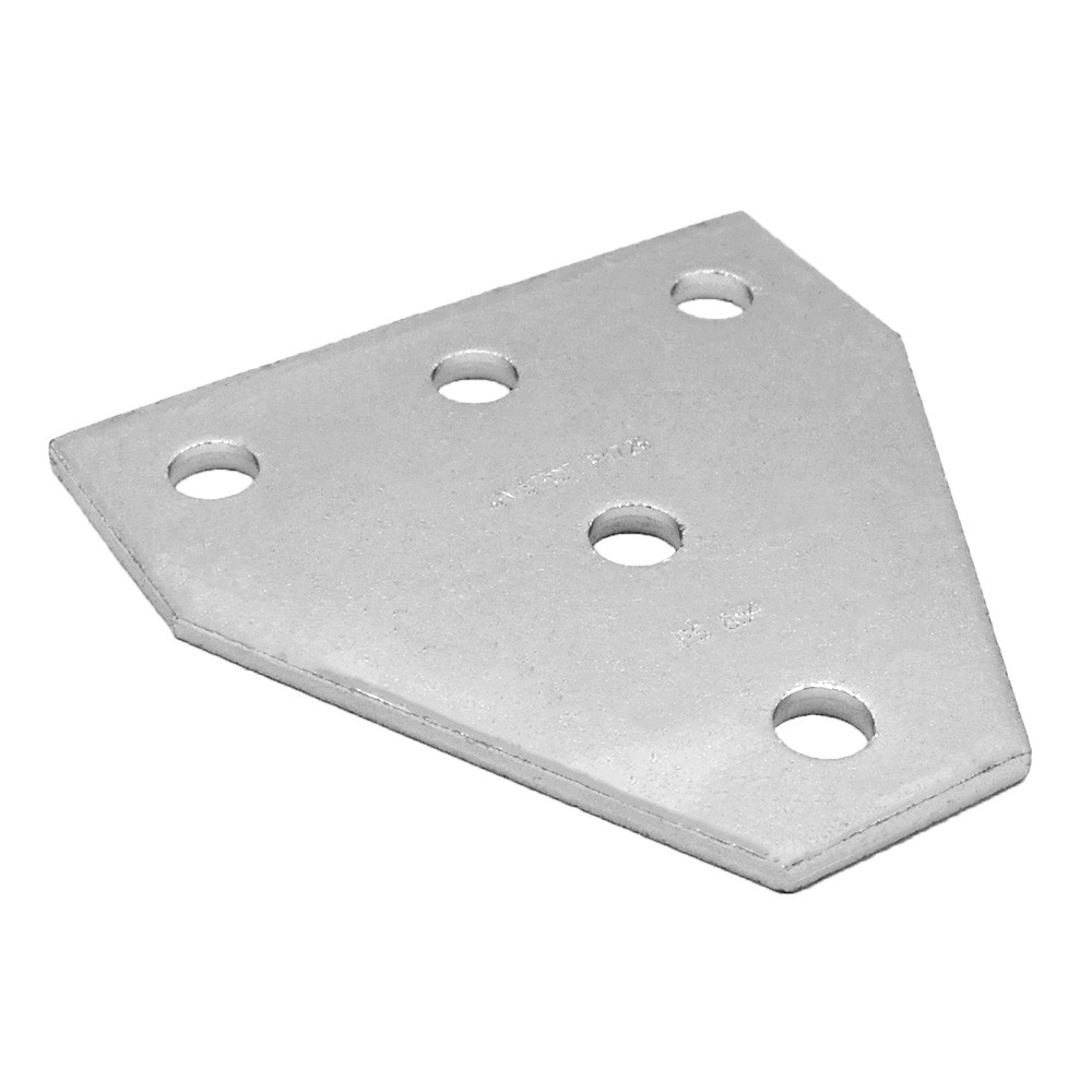 P1726 - 5 Hole, Gusseted Flat T-Shape Fitting - Unistrut Midwest