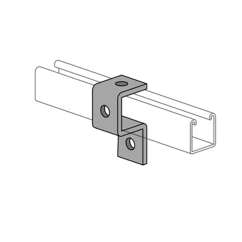 P1046A - 3 Hole, Wing Shape Fitting - Unistrut Midwest