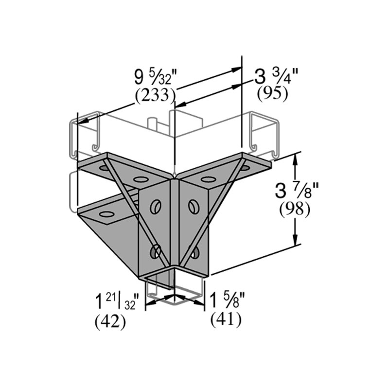 P2230 - Wing Shape Fitting - Unistrut Midwest
